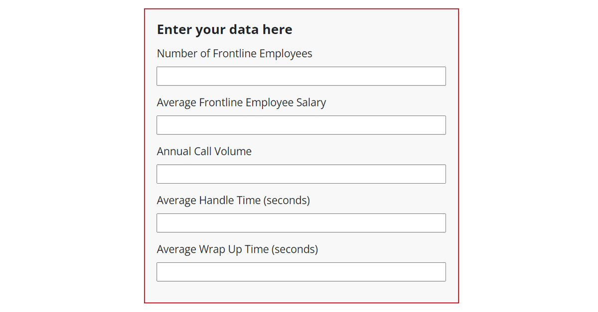 Contact Center Automation Calculator – Burnie Group
